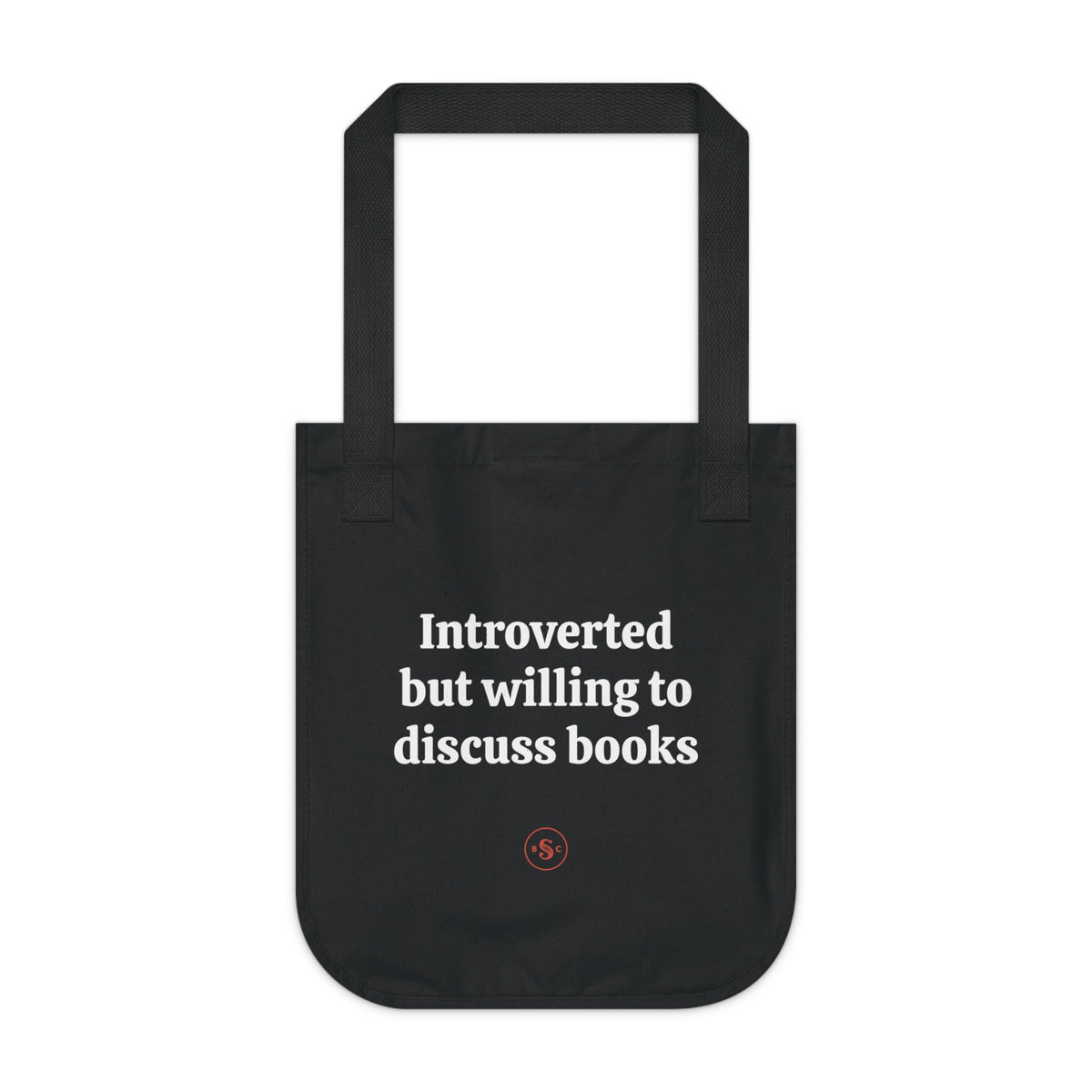 Introverted - Organic Canvas Tote– Silent Book Club
