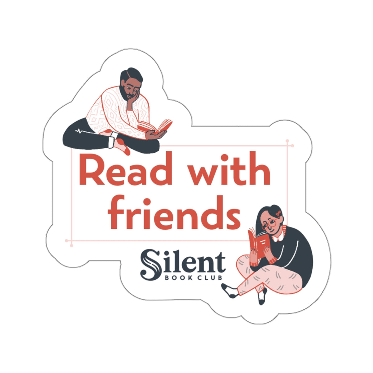 Read with Friends Sticker – Silent Book Club